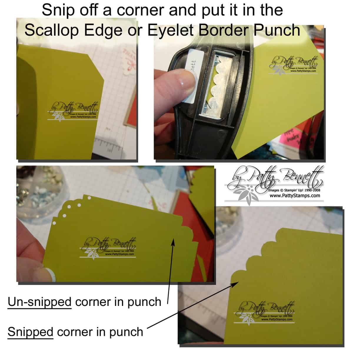 Scalloped Corners - Patty Stamps