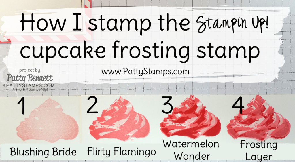 Sweet Cupcake card with "frosting"! - Patty Stamps