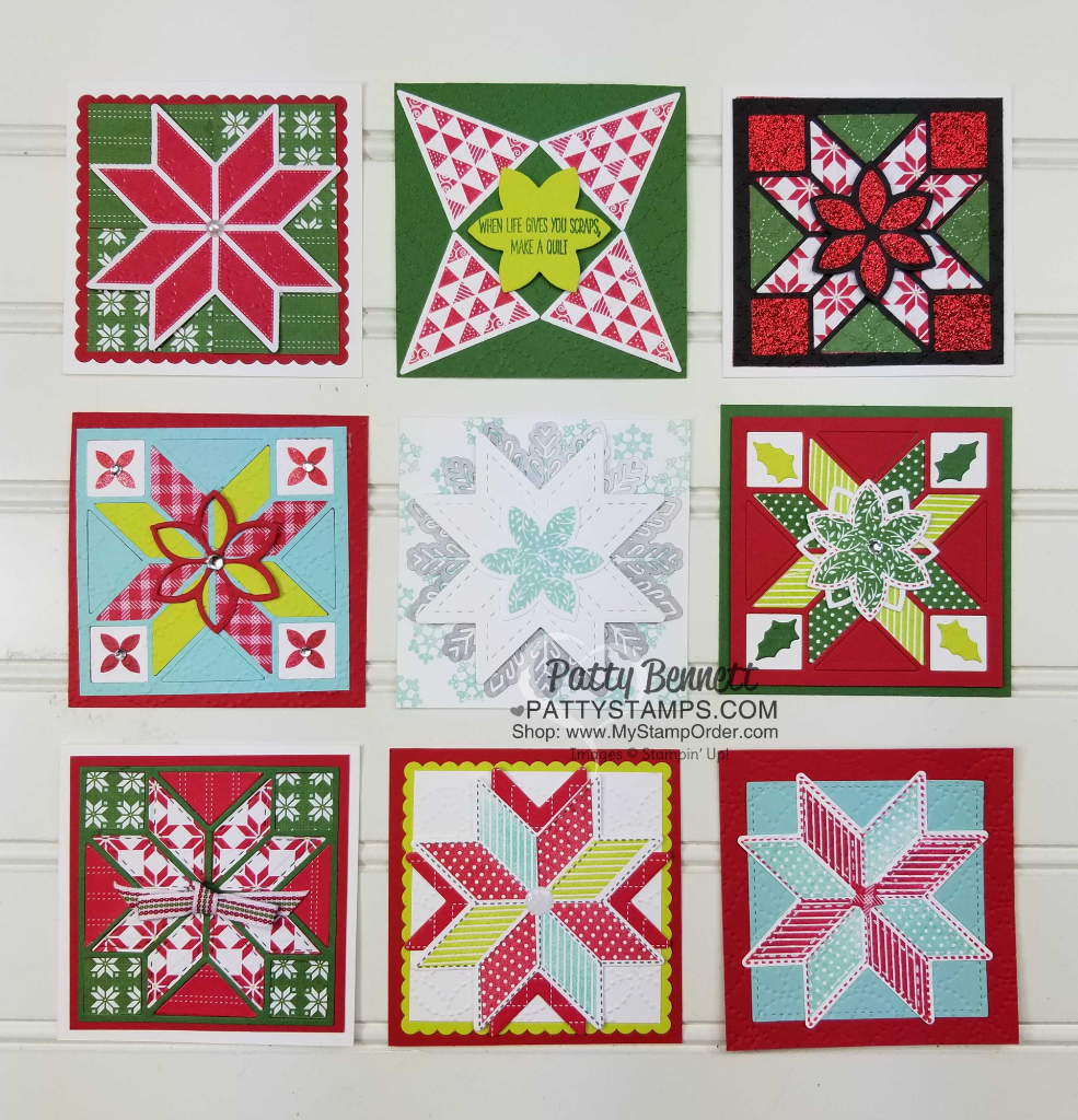 Stampin' UP! Quilted Christmas Squares & Video Product Review - Patty ...