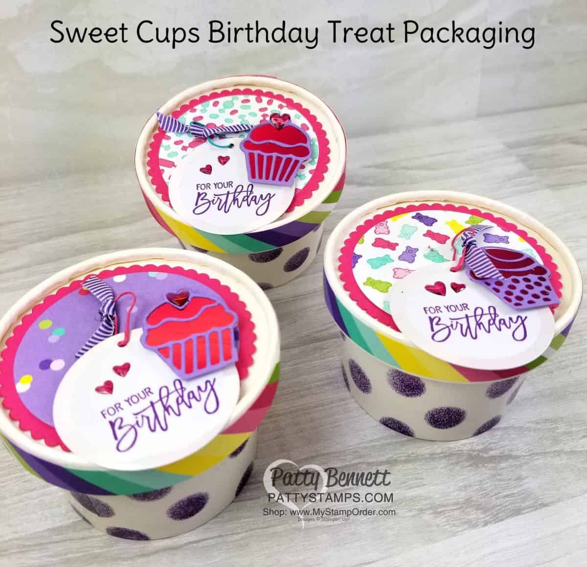 Sweet Cup Birthday Party Favor Idea - Patty Stamps