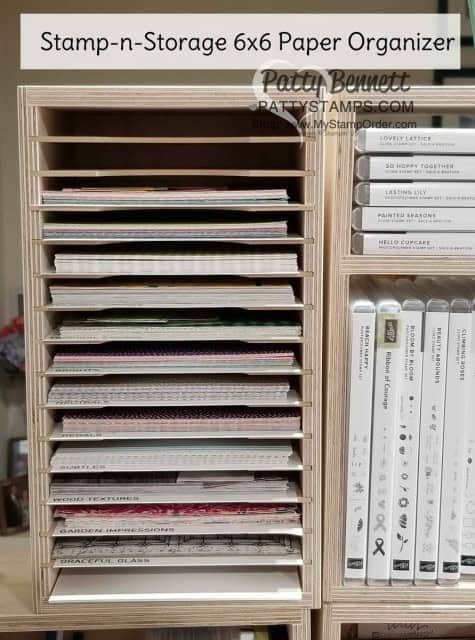 Organize & Store 6x6 Paper with Stamp-n-Storage - Patty Stamps