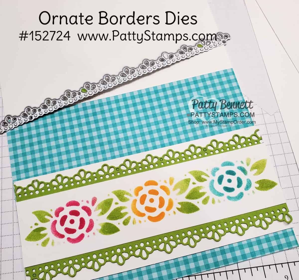 Ornate Borders Dies and Sponge Daubers Cards - Patty Stamps