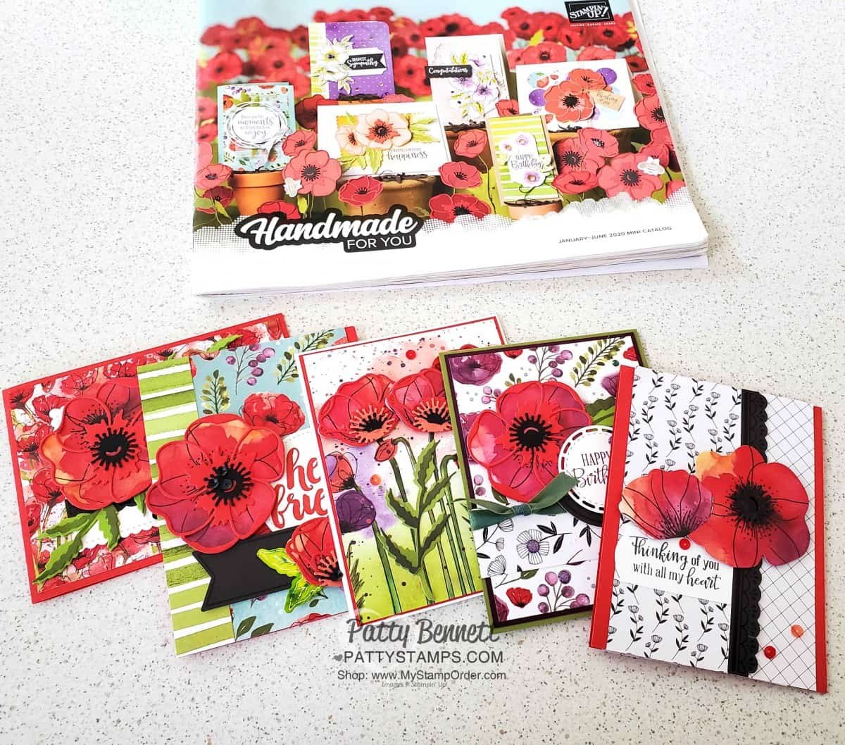 Simple Poppy Moments die card idea - Patty Stamps